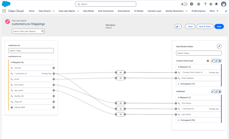Salesforce Data Cloud CRM Contact Mapping Explained - Martech Notes